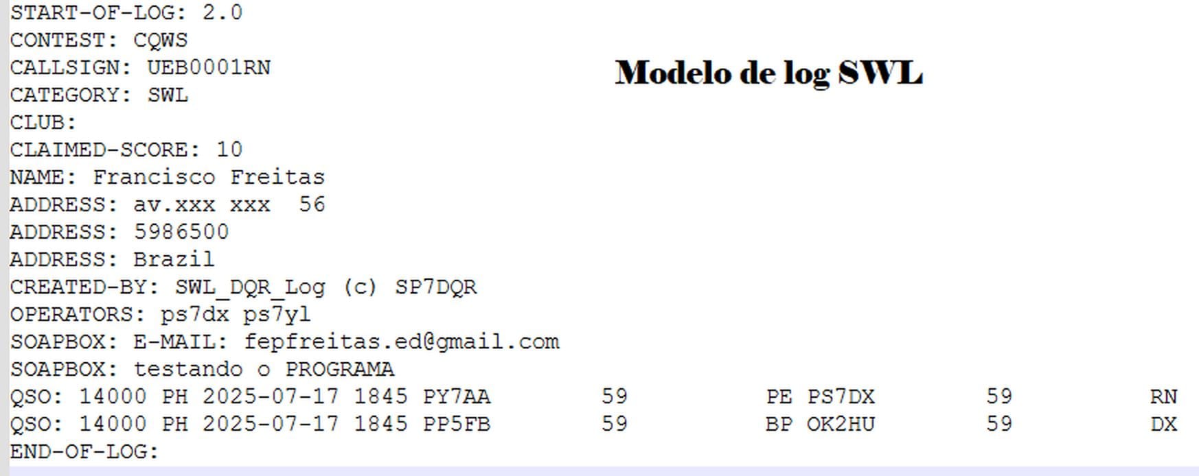 Gerador de log cabrillo para SWL – contestbr.org
